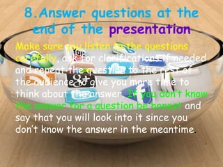 How to be a good presenter | PPTX