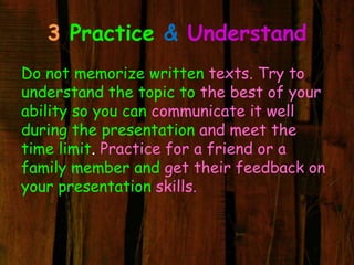 How to be a good presenter | PPTX