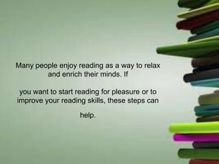 How to be a good reader | PPTX