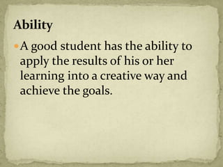 How to be a good student | PPTX