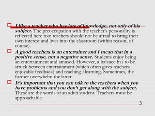 How to be a good teacher | PPT