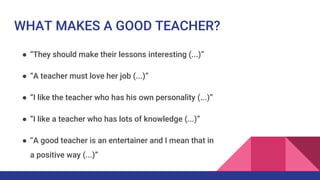 How to be a good teacher? | PPSX