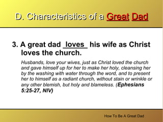 How To Be A Great Dad | PPT