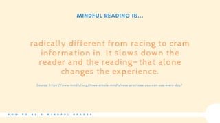 How to be a Mindful Reader | PPT