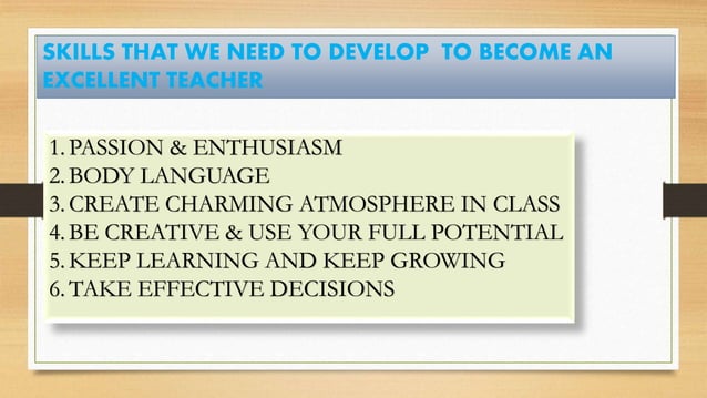 How to become an effective teacher | PPT