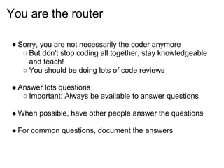 How to be an effective Tech Lead | PDF