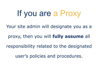 Being a Proxy | PPTX