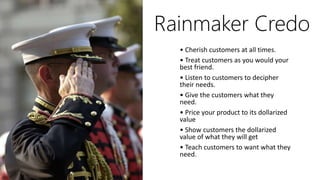 Sales advice: How to become a Rainmaker | PPTX