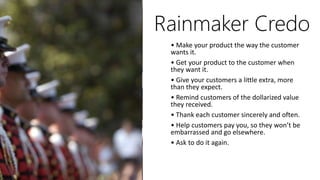 Sales advice: How to become a Rainmaker | PPTX