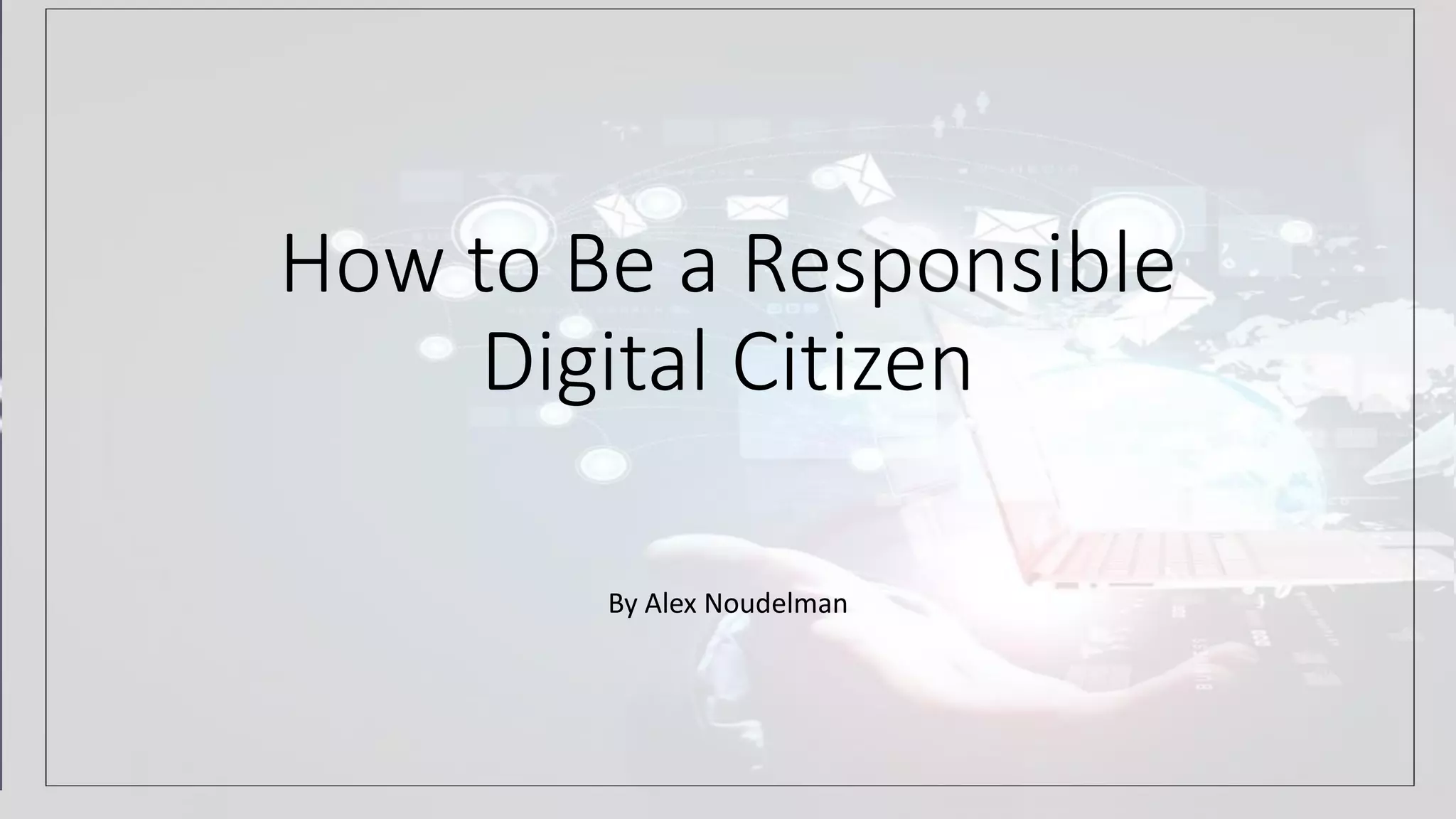 Responsible Digital Citizenship | PDF