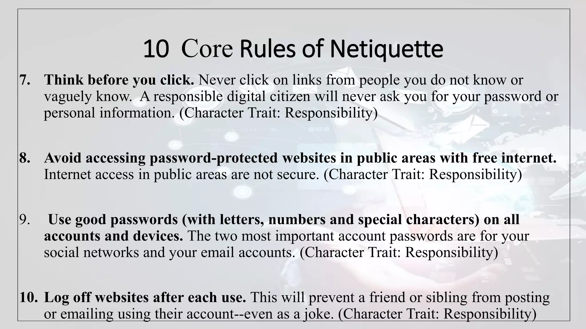 Responsible Digital Citizenship | PDF