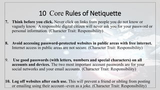 Responsible Digital Citizenship | PDF