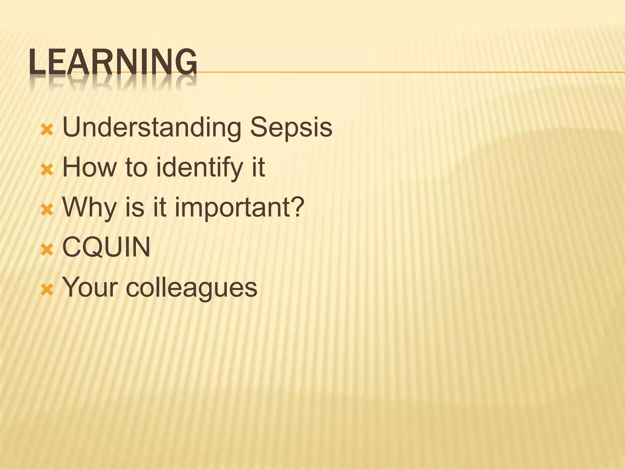 How to be a sepsis champion! | PPTX | Diseases and Conditions | Medical ...