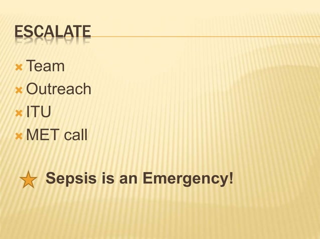 How to be a sepsis champion! | PPTX | Diseases and Conditions | Medical ...