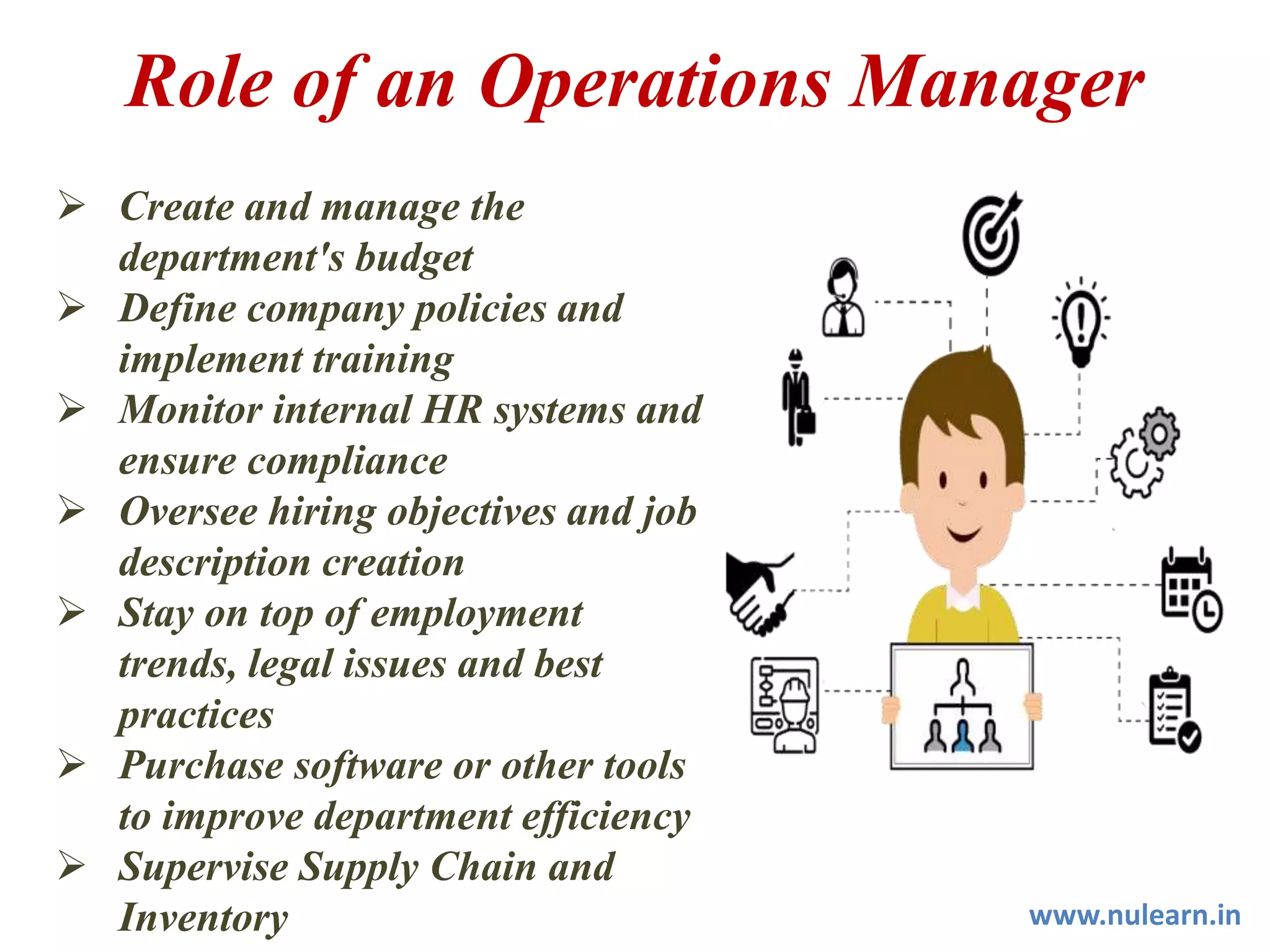 How to be a successful operations manager | PPT