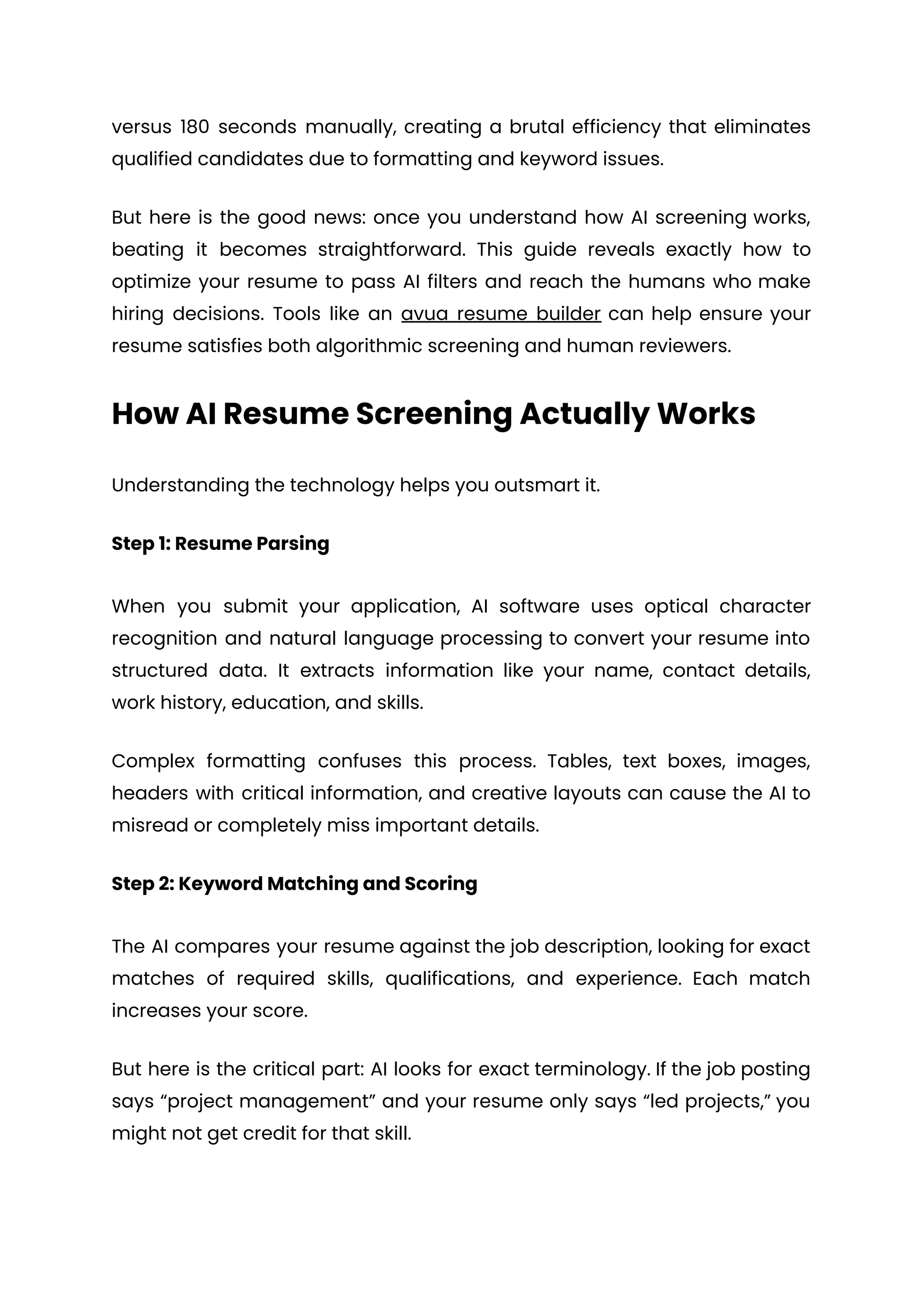 How to Beat AI Resume Screening in 2025: The Complete Guide | PDF