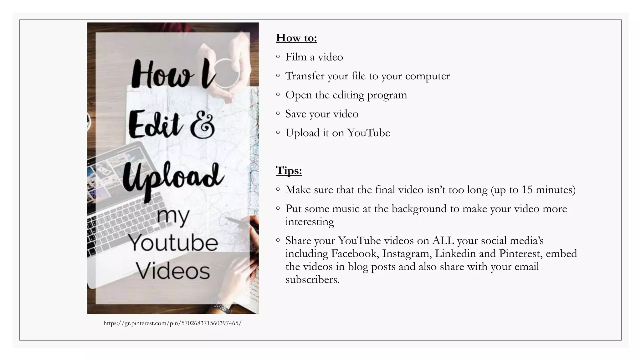 How to be a you tube creator | PPTX