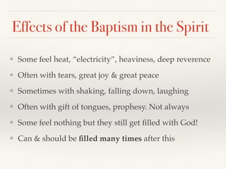 The Baptism Of The Holy Spirit | PDF