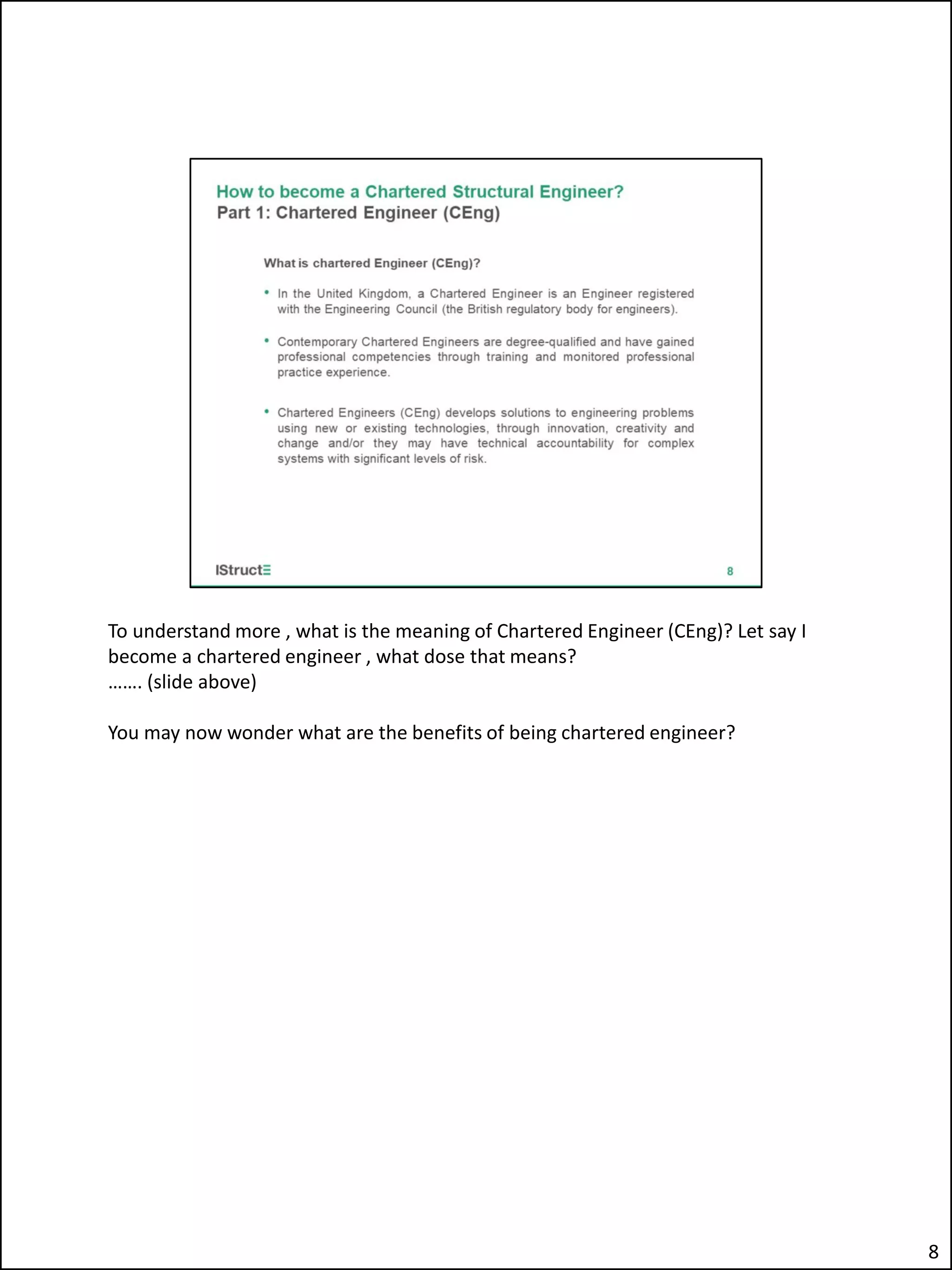How to become a Chartered Structural Engineer (CEng MIStructE ...