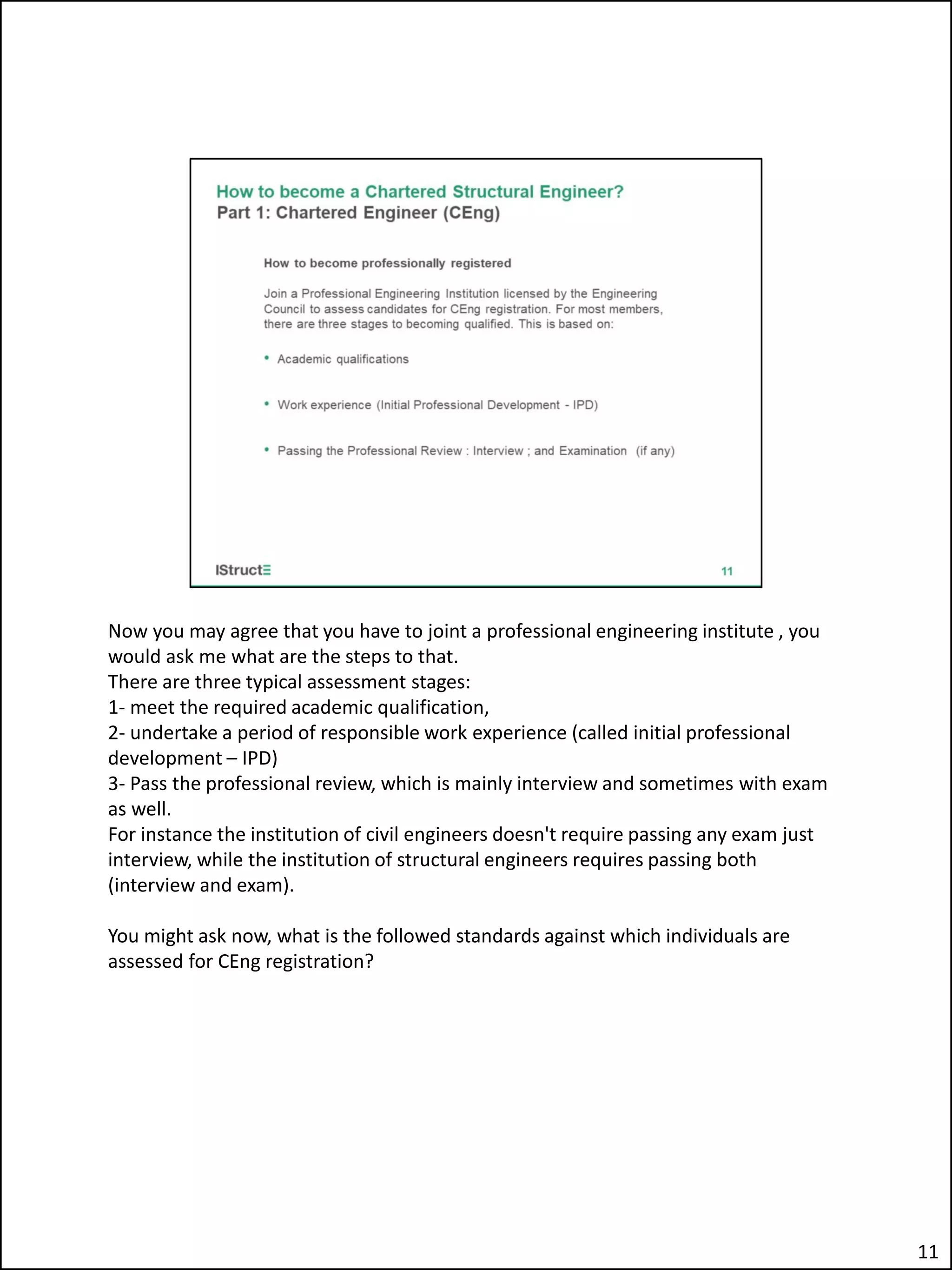How to become a Chartered Structural Engineer (CEng MIStructE ...