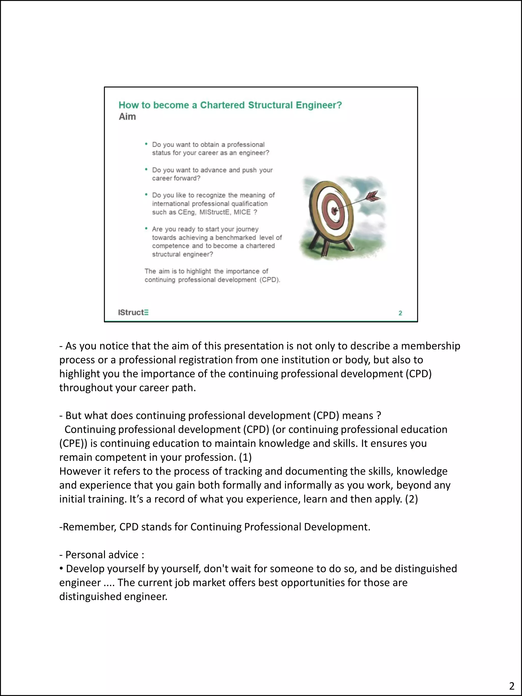 How to become a Chartered Structural Engineer (CEng MIStructE ...