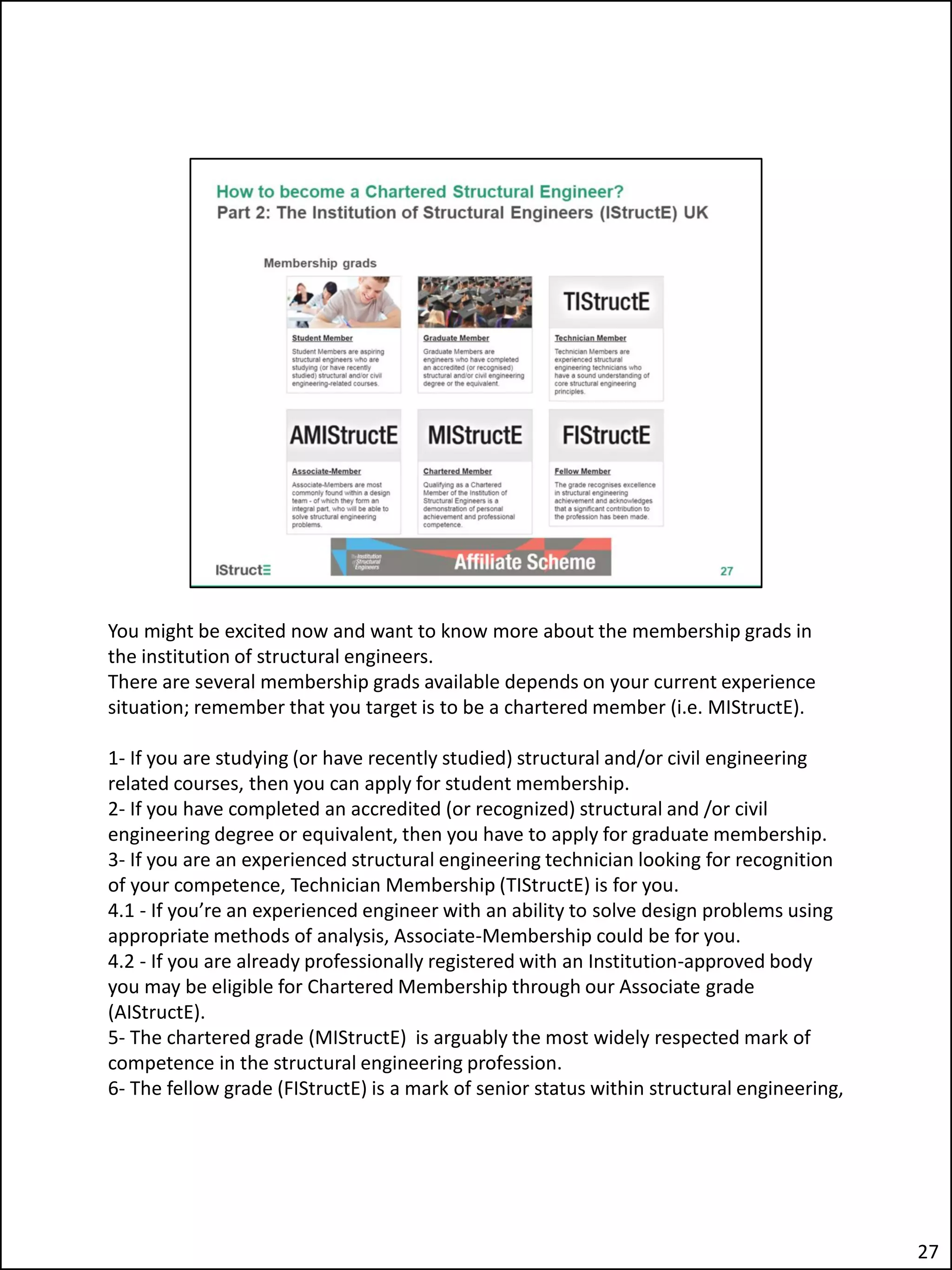 How to become a Chartered Structural Engineer (CEng MIStructE ...