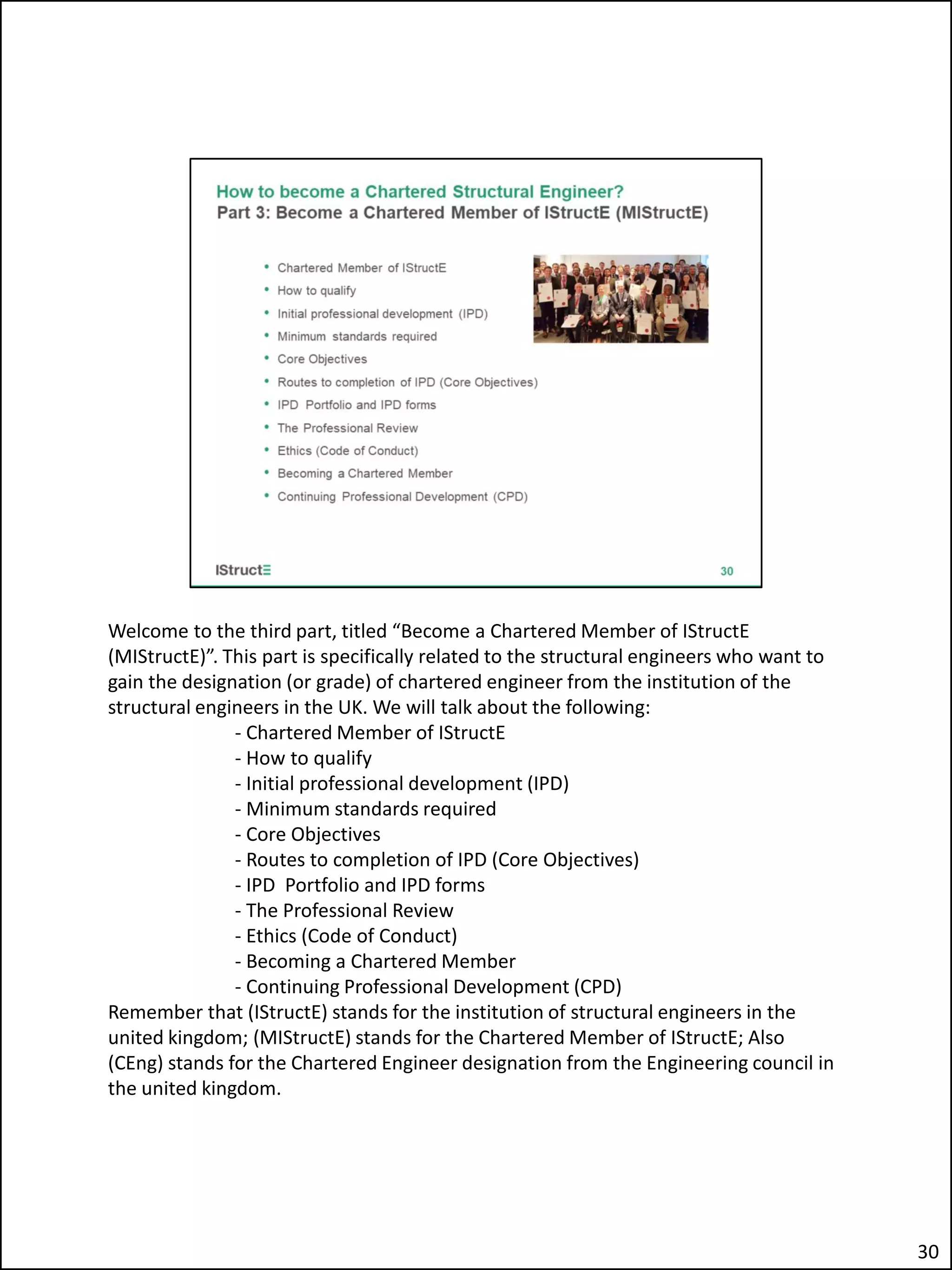 How to become a Chartered Structural Engineer (CEng MIStructE ...