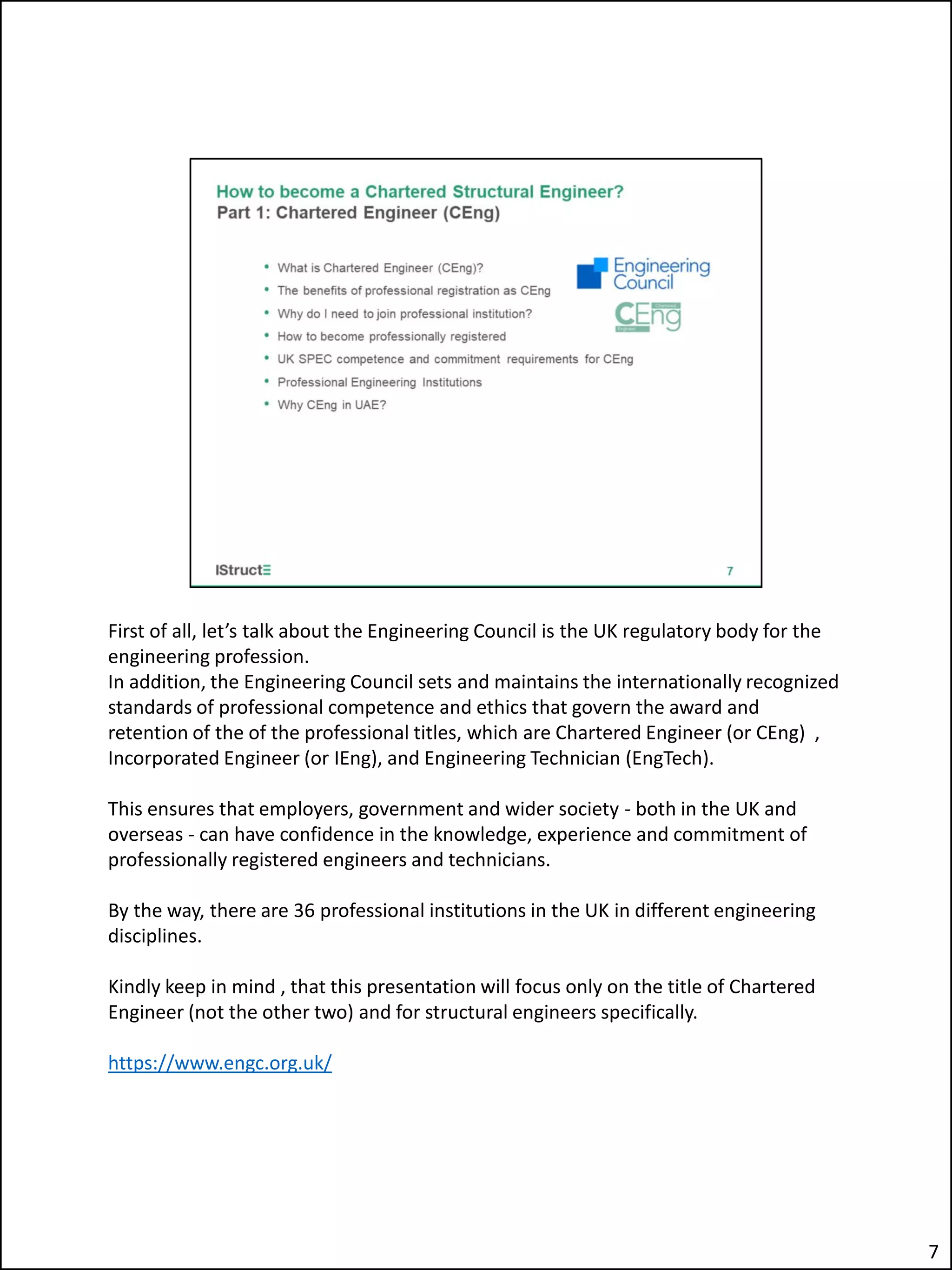 How to become a Chartered Structural Engineer (CEng MIStructE ...