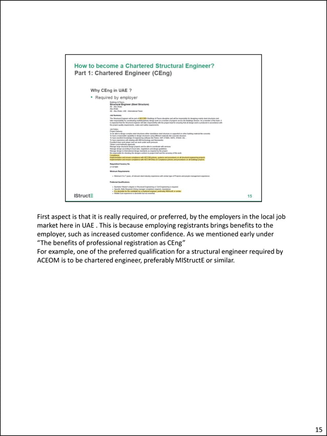 How to become a Chartered Structural Engineer (CEng MIStructE ...