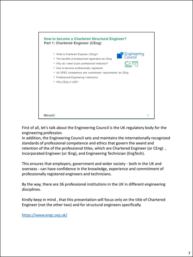How to become a Chartered Structural Engineer (CEng MIStructE ...