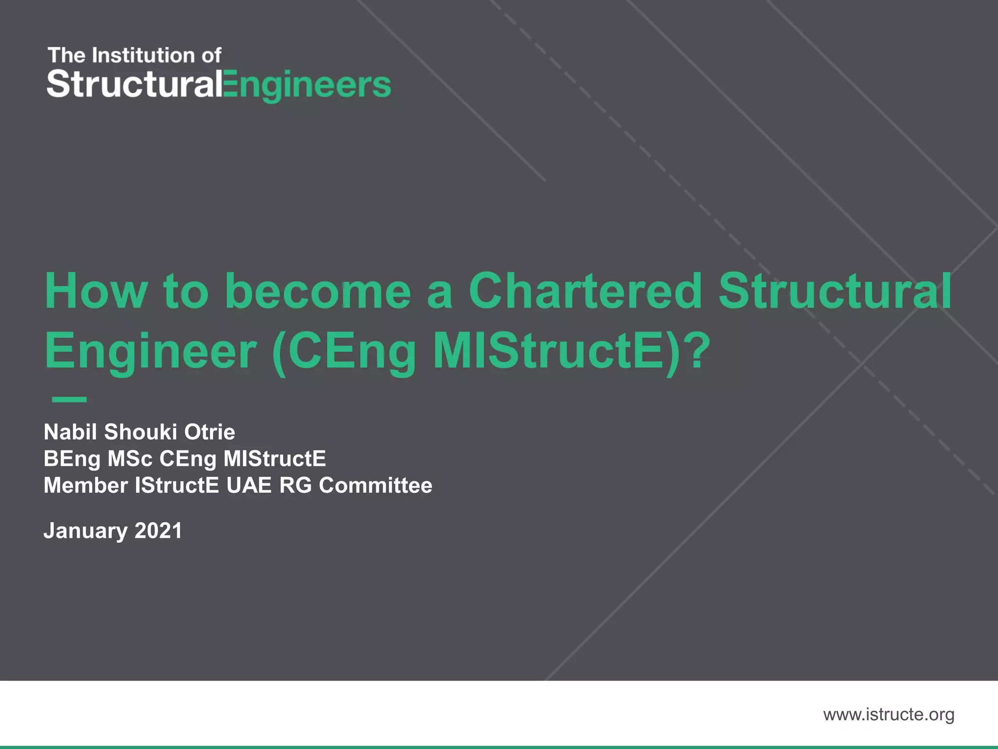 How to become a Chartered Structural Engineer (CEng MIStructE)? | PDF