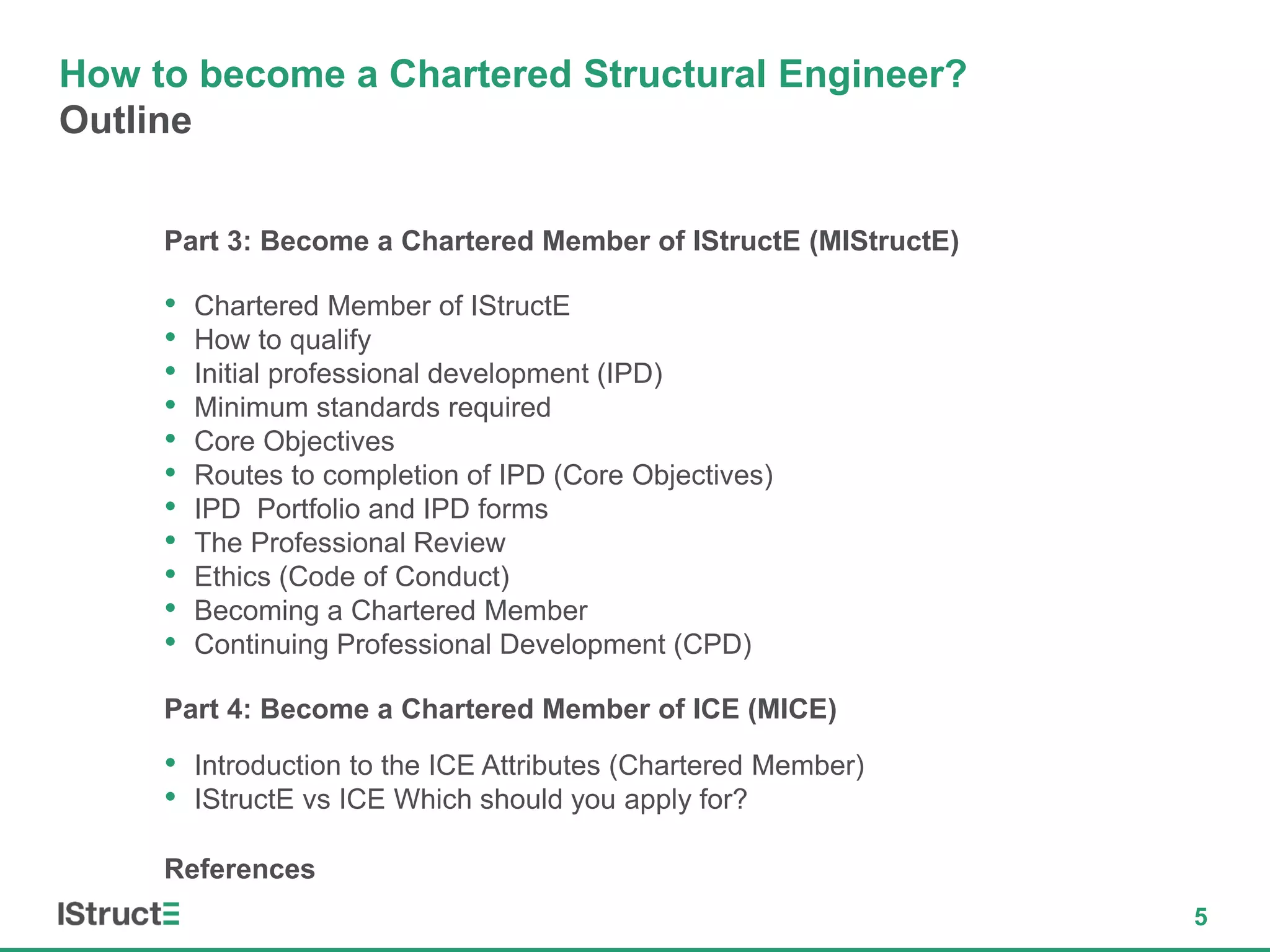 How to become a Chartered Structural Engineer (CEng MIStructE)? | PDF