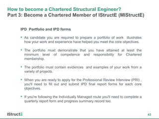 How to become a Chartered Structural Engineer (CEng MIStructE)? | PDF