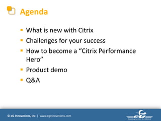 How to become a Citrix Performance Hero | PPT