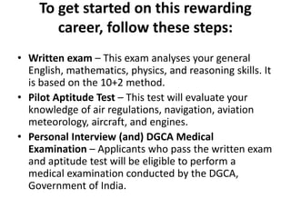 How to become a Commercial Pilot? | PPTX