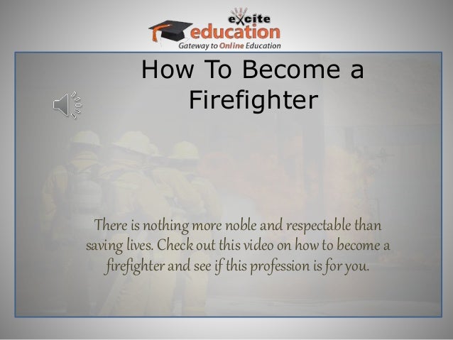 How to Become a Firefighter