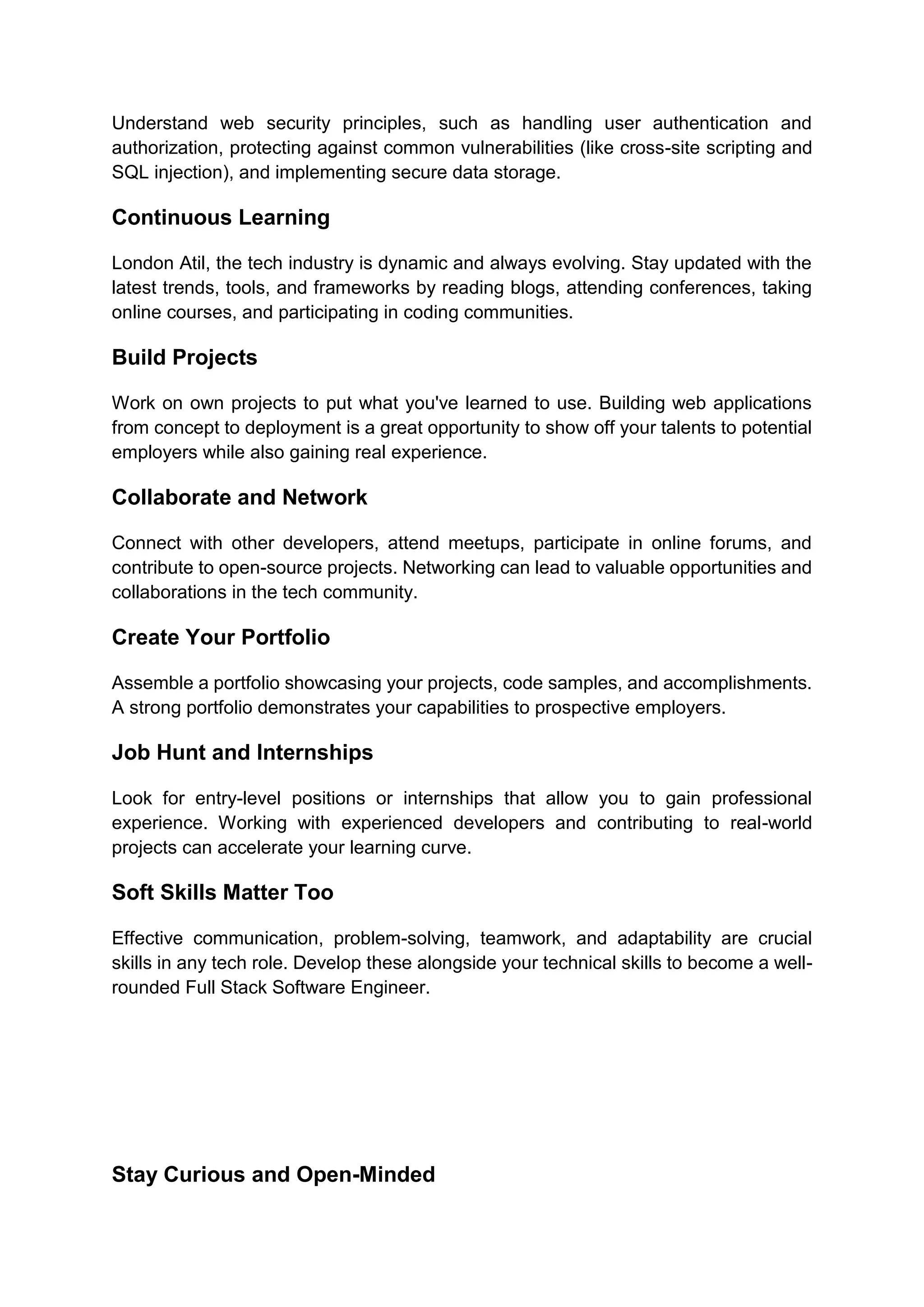 London Atil | The Guide to Thriving as a Full Stack Software Engineer ...