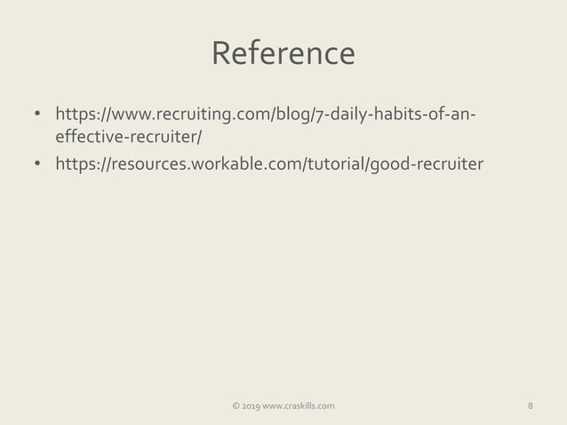 How to become a good recruiter? | PPT