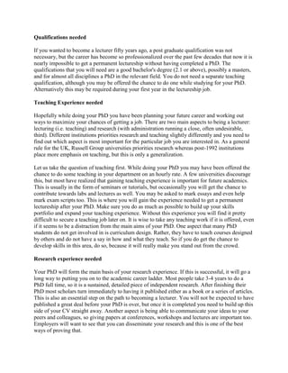 How to become a lecturer | PDF