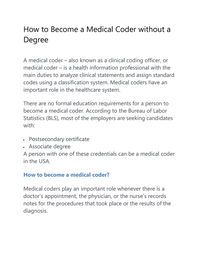 How to Become a Medical Coder without a Degree.pdf