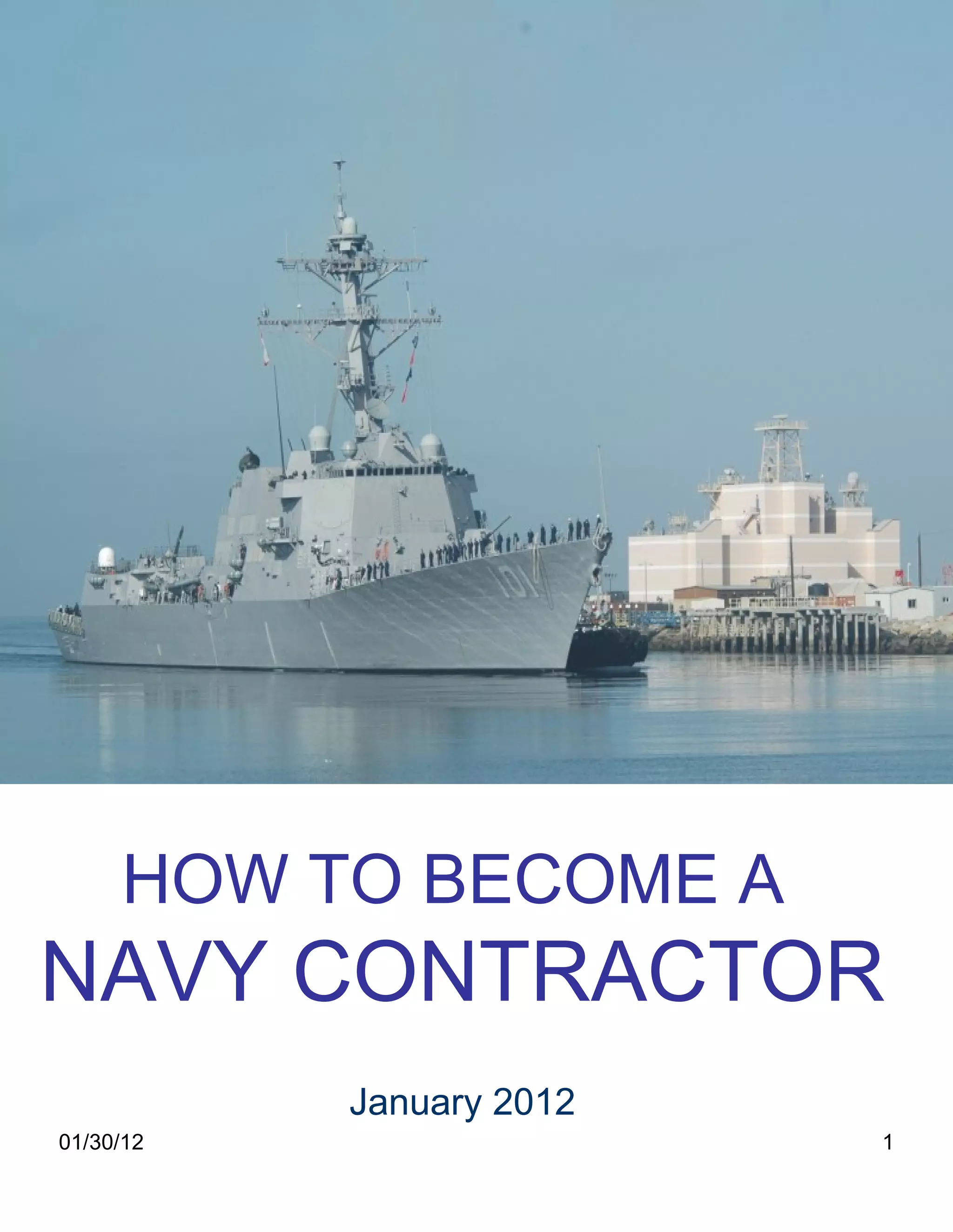 How to Become a Navy Contractor | PPT