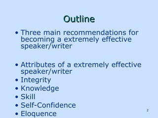 Tips to Become an Effective Speaker and Writer | Tonya Shirelle | PPT