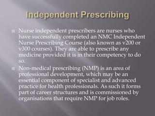 How to become a nurse prescriber in UK | PPT
