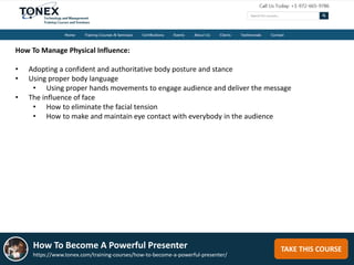 How To Become A Powerful Presenter | PPTX