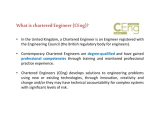 How to become a professionally qualified engineer (chartered engineer ...