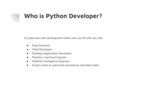 How to become a python developer? | PPT