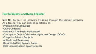 How to become a Software Engineer Carrier Path for Software Developer ...