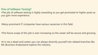 How to become a Software Tester Carrier Path for Software Quality ...