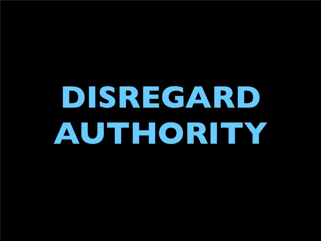 DISREGARD AUTHORITY