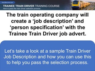 How To Become A Train Driver - Application Form, Train Driver Tests and ...